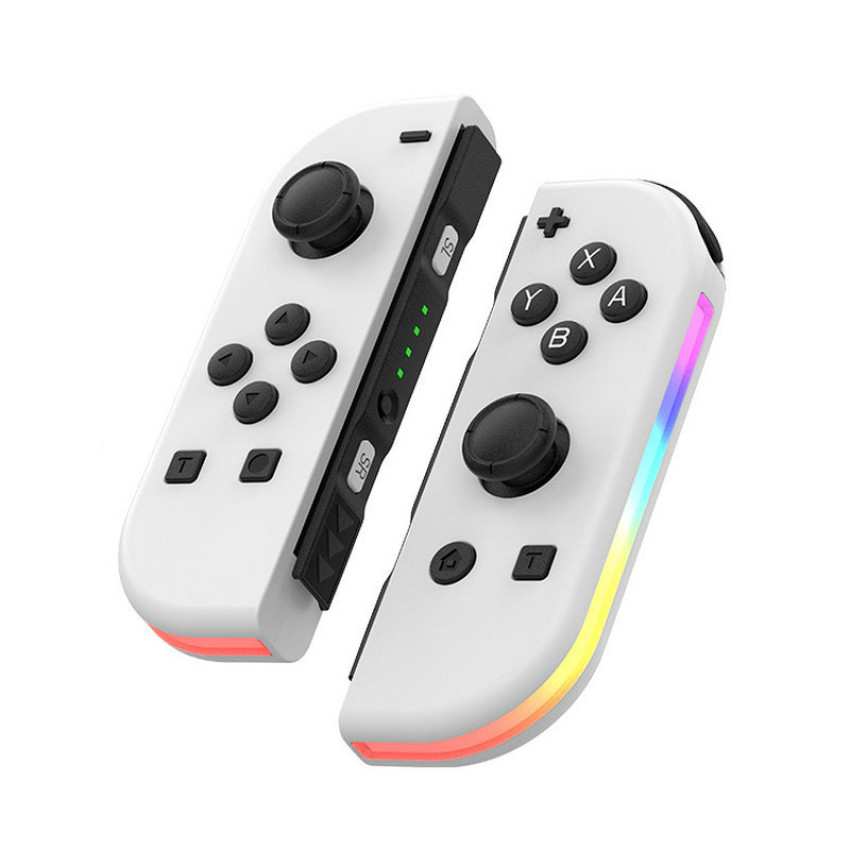 Switch joycon with RGB lights for left and right game controllers