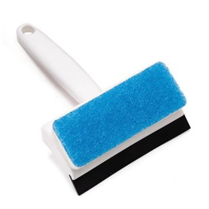 Glass window wiper with sponge