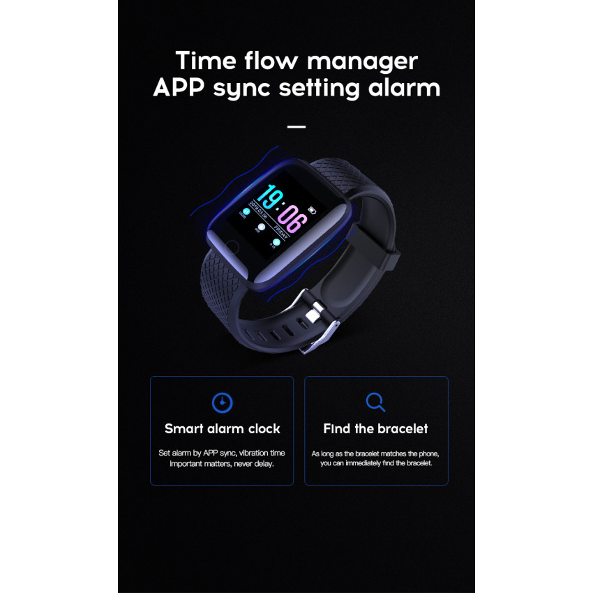 D13 Smart Bracelet Fitness Tracker Heart Rate Blood Pressure Monitor ...