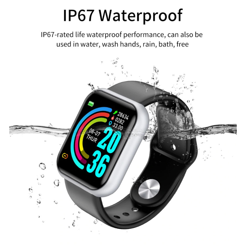 Y68 Waterproof Bluetooth Sport SmartWatch