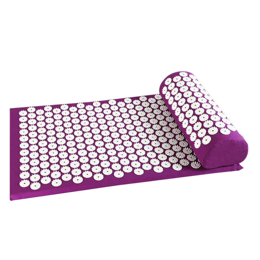 Prosource Fit Acupressure Mat and Pillow Set for Back/Neck Pain Relief ...