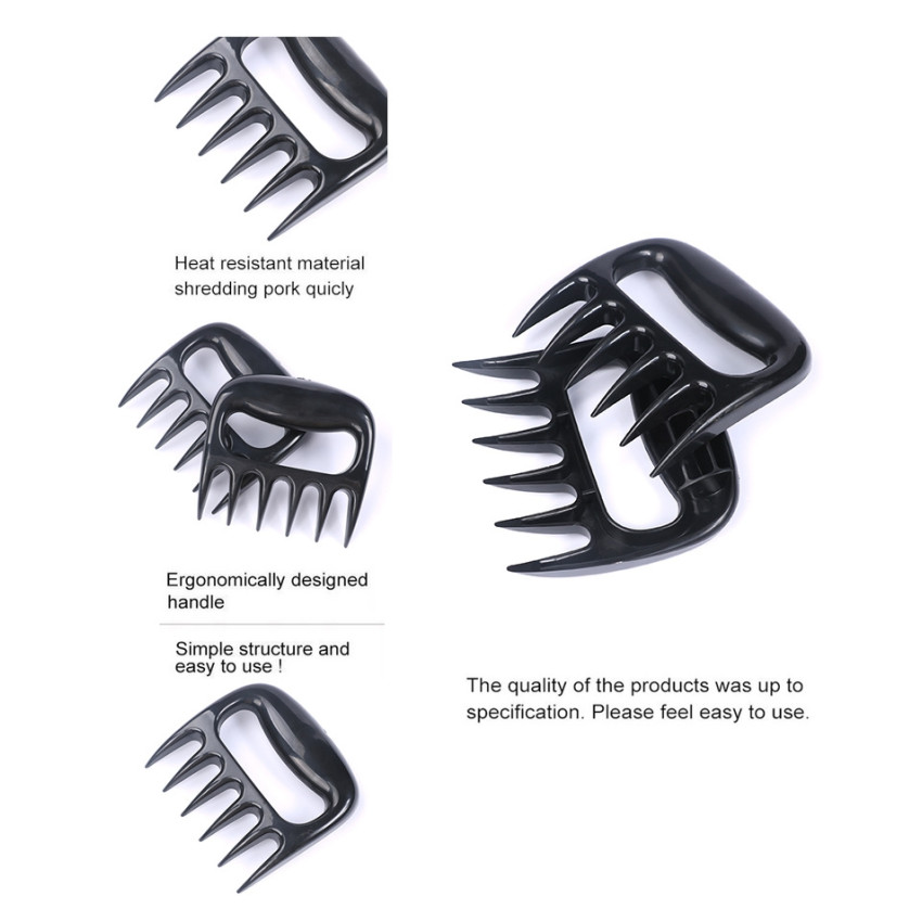2pcs Bear Paws Claws Meat Handler Fork Tong