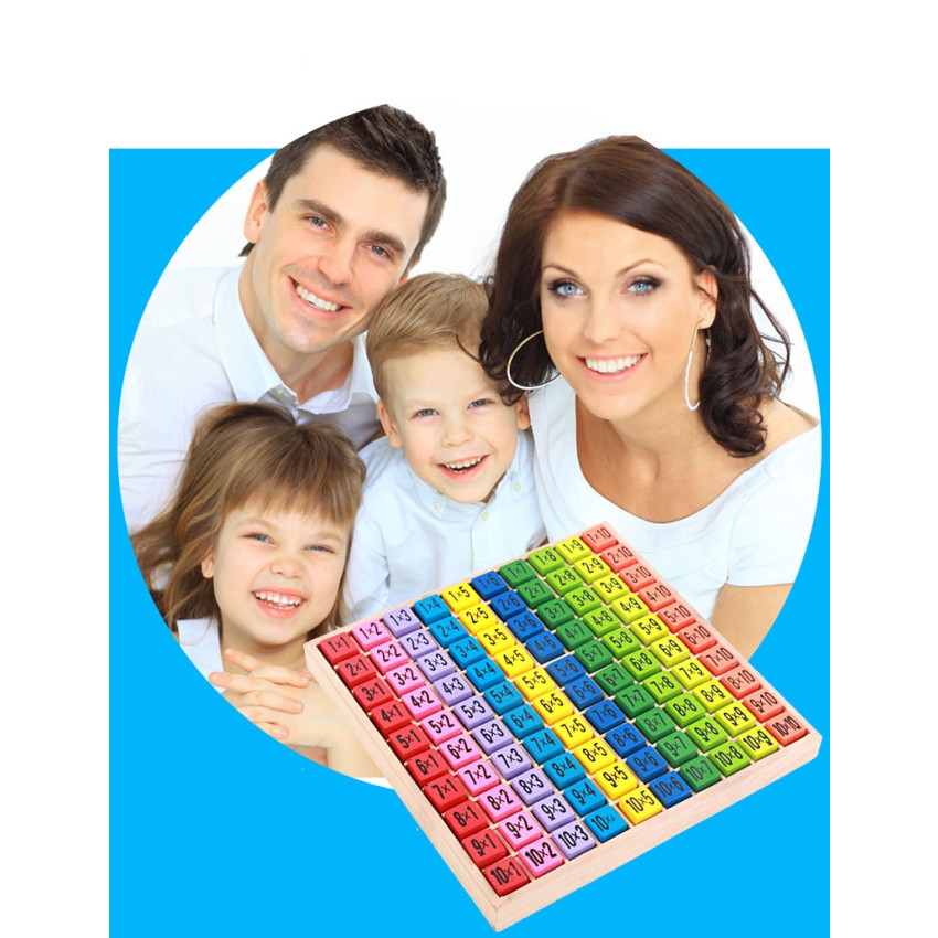 Multiplication Educational Wooden Toys for Children Baby Toys