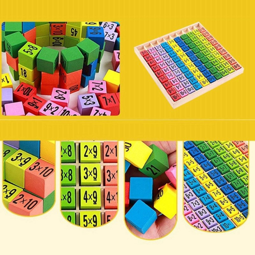 Multiplication Educational Wooden Toys for Children Baby Toys