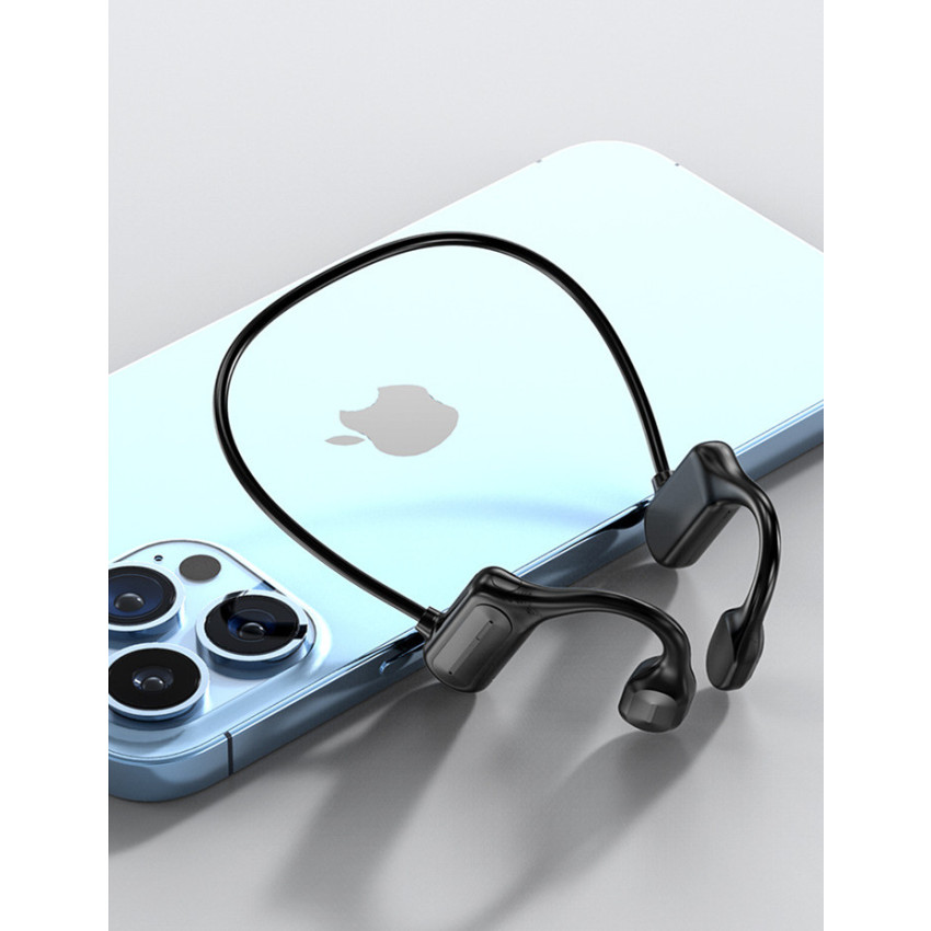 Bone conduction hanging neck bluetooth headset