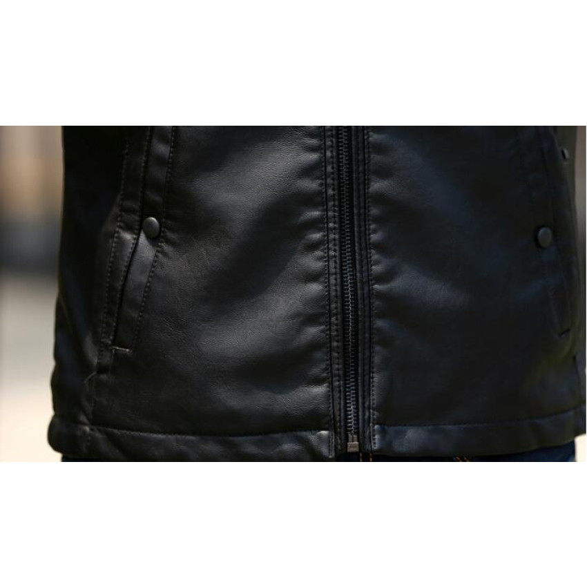 PU leather men's jacket - Clothing - men