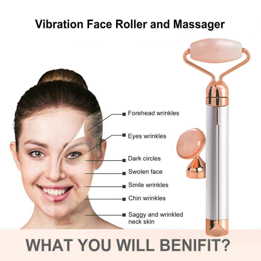 Face Skin Care Contour Vibrating Facial Roller & Massager