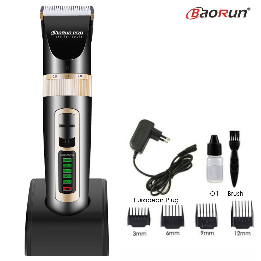 Professional electric hair trimmer beard shaver lithium 2000mah ...