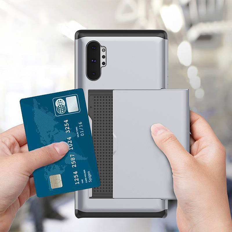 Slim Slide Wallet Card Storage phone case for Iphone