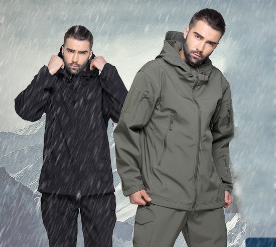 TAD Winter Shark Skin Military Windproof Tactical Softshell Jacket ...