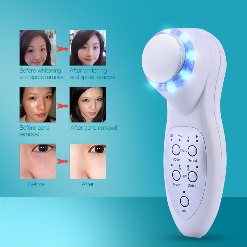 7 Color Led Ultrasonic Beauty Instrument - electronics